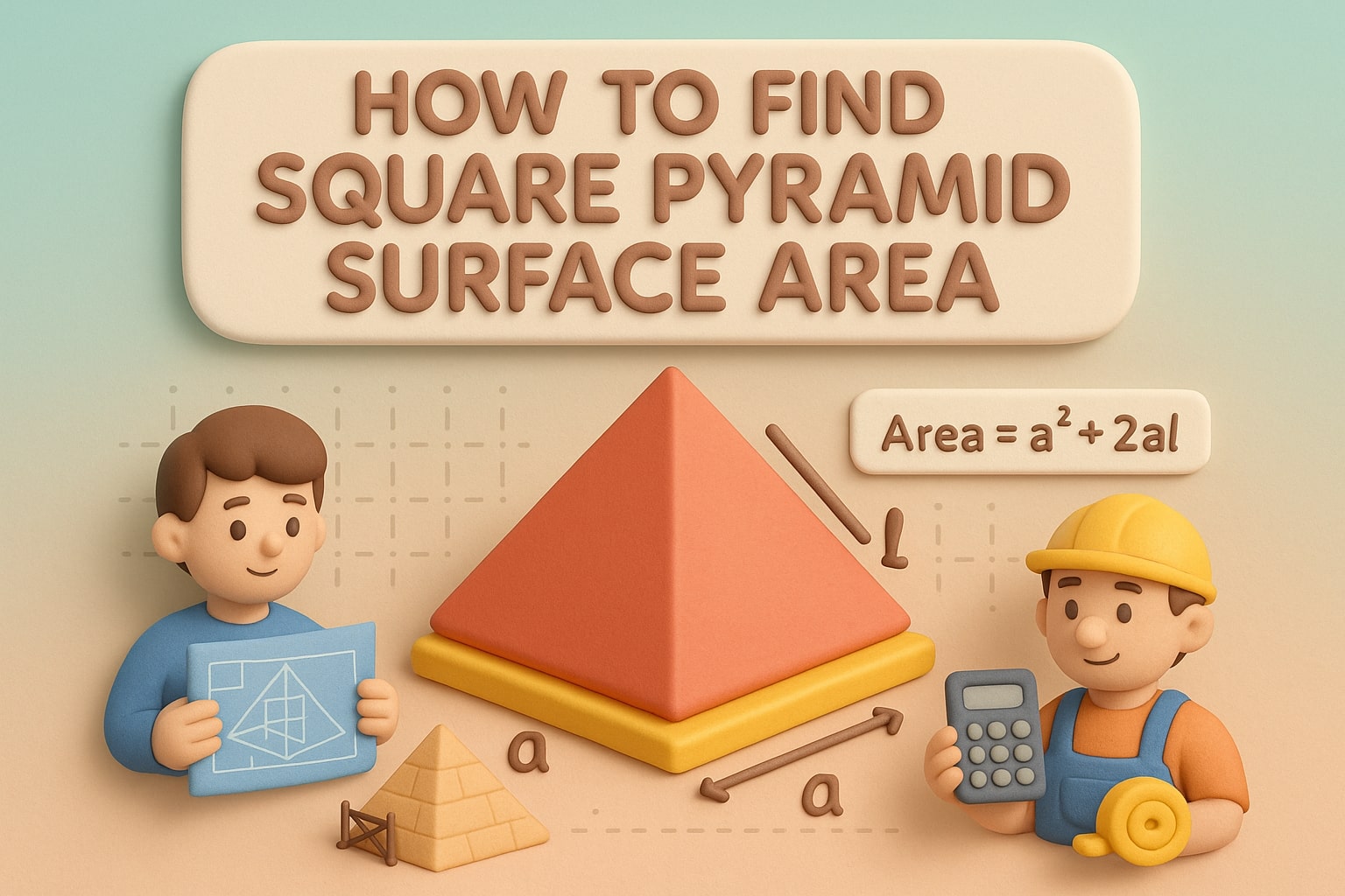 Square Pyramid Surface Area Calculator